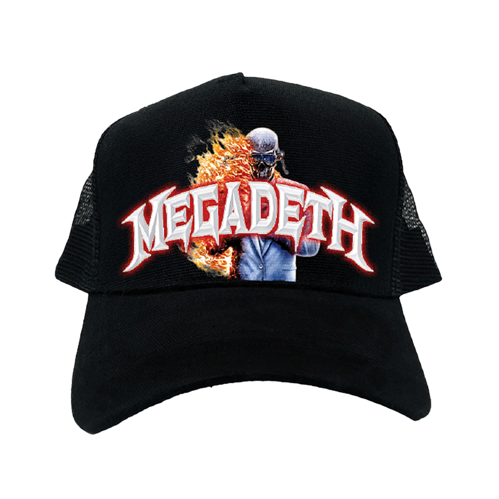 Megadeth Flame Vic Trucker Hat